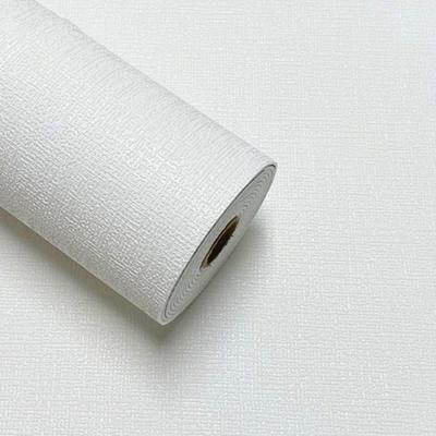 China Linen Textured 3D Self Adhesive Foam Wallpaper Fire Retardant Wall Covering Roll 2.5mm 500mm for sale