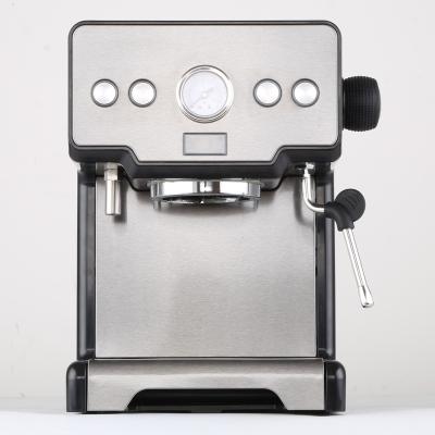 China High Pressure Silk Coffee Machine 15 Bar 240V Brewing Time Setting LCD Display for sale