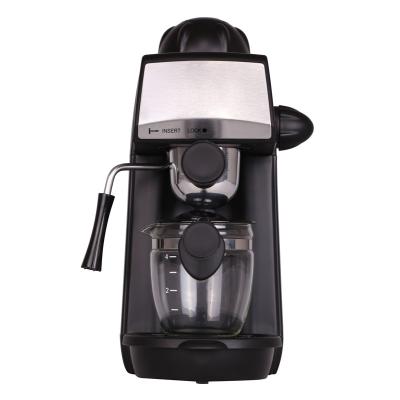 China 4 Cup Espresso & Cappuccino Machine , 240ML 5 Bar Steam Espresso Maker for sale