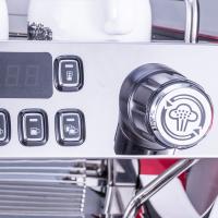 China Red Nespresso Cappuccino Maker , Two Group Coffee Machine For Coffee Shop for sale