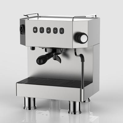 China Commercial Espresso Coffee Machine 3000W 50Hz Stainless Steel with Milk Frother for sale