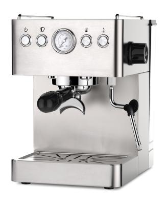 China Silk Household Espresso Coffee Machine 1.7L 1450W 15Bar with Italian Pump for sale