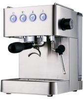 China Semi-Automatic Professional 15bar Ulka Pump Coffee Machine 1.7L Tank Digital Button Office Use for sale