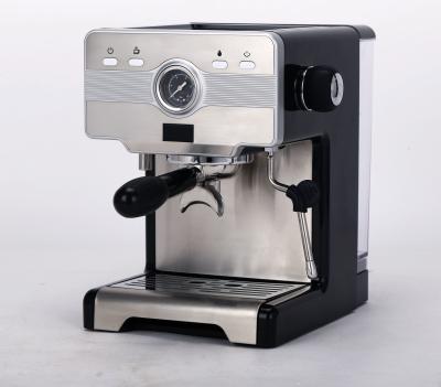 China Semi-Automatic Espresso Coffee Machine 15 Bar 1.7L Stainless Steel Cappuccino Maker for sale