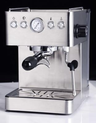 China 220V 1450W Semi Automatic Espresso Coffee Machine 1.7L 15 Bar Pump Cappuccino Latte Maker for sale