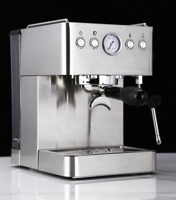 China 220V 15 Bar Semi Automatic Espresso Machine 1.7L Stainless Steel Home Coffee Maker for sale