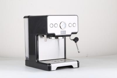 China 15bar ULKA Pump Semi-Automatic Espresso Coffee Machine 1450W Home Cappuccino Maker with Stainless Steel Decoration for sale