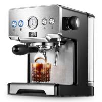 China Semi Automatic Silk Coffee Machine 15bar For Espresso Cappuccino Milk Bubble Latte for sale