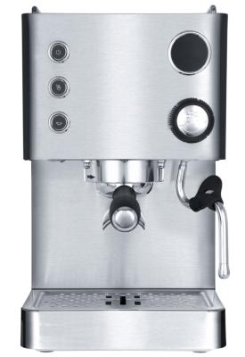 China 1.7L Dual Boiler Commercial Espresso Machine 1850W PID Temperature Control Silver for sale