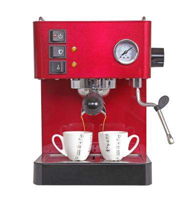 China Stainless Steel Espresso Coffee Machine 15 Bar 1450W Home Use with 1.7L Tank for sale