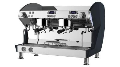 China Silk Double Group Coffee Machine Commercial Manual Espresso Machine for sale