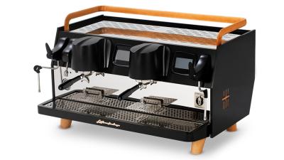 China Manual Double Group Coffee Machine Cappuccino Coffee Maker With Triple Boiler for sale
