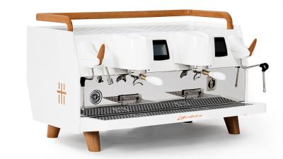 China Semi Automatic Commercial Espresso Machine Double Group 550ml 9 Bar Coffee Maker for sale