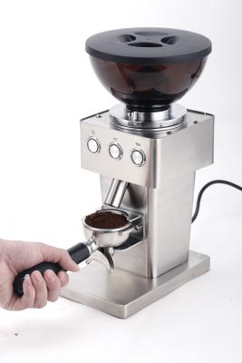 China Flat Burr Coffee Grinder 60mm Stainless Steel Burr 250W Home Espresso Grinder for sale