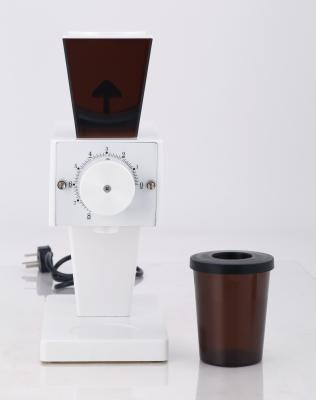 China White ABS Housing Coffee Grinder 220V 50Hz 180W 60mm Stainless Steel Blade 120g Capacity for sale