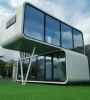 China Wall Rock Wool Sandwich Panel Modern Outdoor Portable Mobile Vessel Space Capsule Hotel House for sale