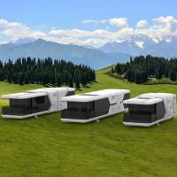 China Expandable Container Rock Wool Sandwich Panel Camp House for Coffee and Modern Design for sale