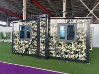 China Aluminum Window 20 ft 40 ft 3 bedrooms Luxury Collapsible Expanding Container Home House for sale