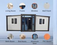 China Aluminum Window 20 ft 40 ft 3 bedrooms Luxury Collapsible Expanding Container Home House for sale