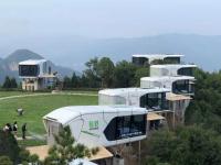 China Expandable Container Rock Wool Sandwich Panel Camp House for Coffee and Modern Design for sale