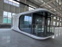 China Hotel Accommodation 38 M2 Model E7 Solar Capsule House With Luxury Apple Cabin Design for sale