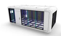 China 38 M2 Model E7 Solar Capsule House Modular Homes with 2 Bedroom/Kitchen/Bathroom for sale