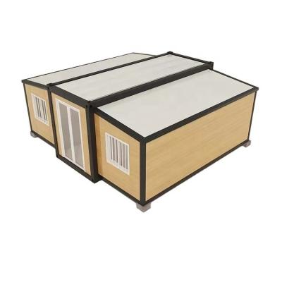 China Aluminum Window Prefab Container House with Double Wing Folding Room and Easy Expansion for sale