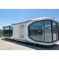 China Outdoor Container Home with Capsule House Design and Rock Wool Sandwich Panel Wall for sale