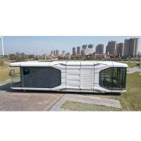 China Outdoor Container Home with Capsule House Design and Rock Wool Sandwich Panel Wall for sale
