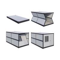 China Farmhouse Design Style Modular Folding Container House built with Sandwich Panel Wall for sale