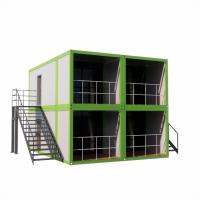 China Wind Proof Quick Assembly Light Steel Frame Portable Detached Prefab Container House for sale
