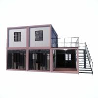 China Wind Proof Quick Assembly Light Steel Frame Portable Detached Prefab Container House for sale