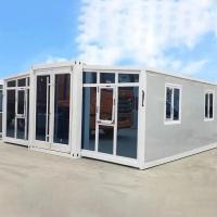 China Fast Moving House With Double Wing Expansion Folding Container Room for sale