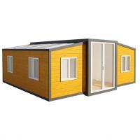 China Double Wing Expansion Container House Made of Eco-Friendly Materials and Steel Door for sale
