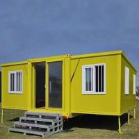 China Double Wing Expansion Container House Made of Eco-Friendly Materials and Steel Door for sale