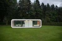 China Composite Wood Floor Modular Prefab Tiny Homes Container Office for Portable Office Needs for sale