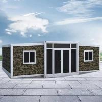 China EPS Sandwich Panels Roof Luxury Style 3 Bedrooms Collapsible Expanding Container Home for sale