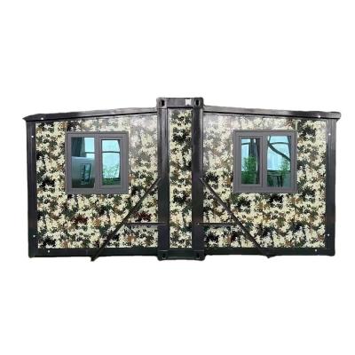 China Double Wing Container House with Red Steel Door and Online Technical Support Provided for sale