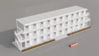 China Foldable Container Prefab Tiny Homes Site Office Convenient 20ft 40ft Installation for sale