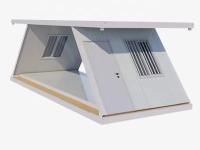 China Wind Proof Prefab Z-type Folding Container House with Q235/Q345 Light Steel Frame for sale