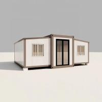 China 20ft Double-Wing Container House with EPS Sandwich Panel Roof and MGO Board Floor for sale