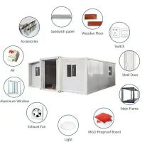 China Outdoor Expansion Made Simple 20ft Double-wing Container Room with Modern Design for sale