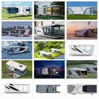 China Wall of Rock Wool Sandwich Panel Outdoor Glass Bright Cottage for Romantic Holiday for sale