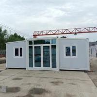 China Expand House With 20ft Double-Wing Container Room MGO Board Floor Luxury Style for sale