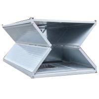 China Folding Container House for as Prefab Office Q235/Q345 Light Steel Frame for sale