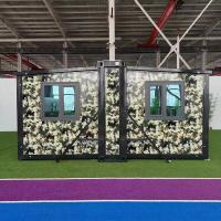 China Luxary Style Double-wing Expansion Box for 20ft and 40ft Office Folding Container Room for sale