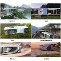 China Sale Luxury Beach Villa With Smart Windproof Mobile Prefab Space Capsule House for sale