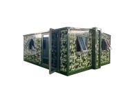 China 20 Foot Red Steel Door Double Wing Expansion Box Habitable Container Outdoor Living for sale