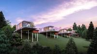 China Smart Windproof Hotel Building Mobile Prefab Space Capsule House with MGO Board Floor for sale
