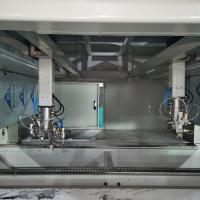 China Automatic Wood Panel Spray Coating Line 2500mm Width 15m/min for Furniture Board Painting for sale